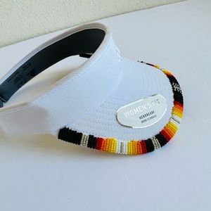 adidas | Jewelry | Handmade Beaded Earrings Adidas Visor Hat Bundle Set ...